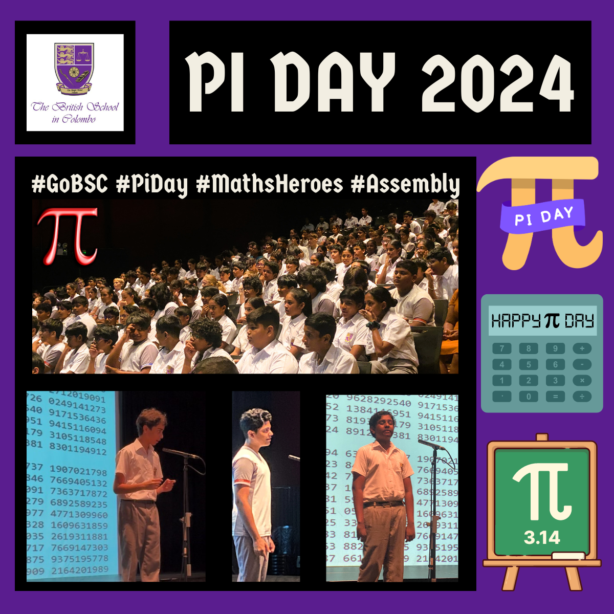 The British School Celebrates International Mathematics Day with Pi Bee ...