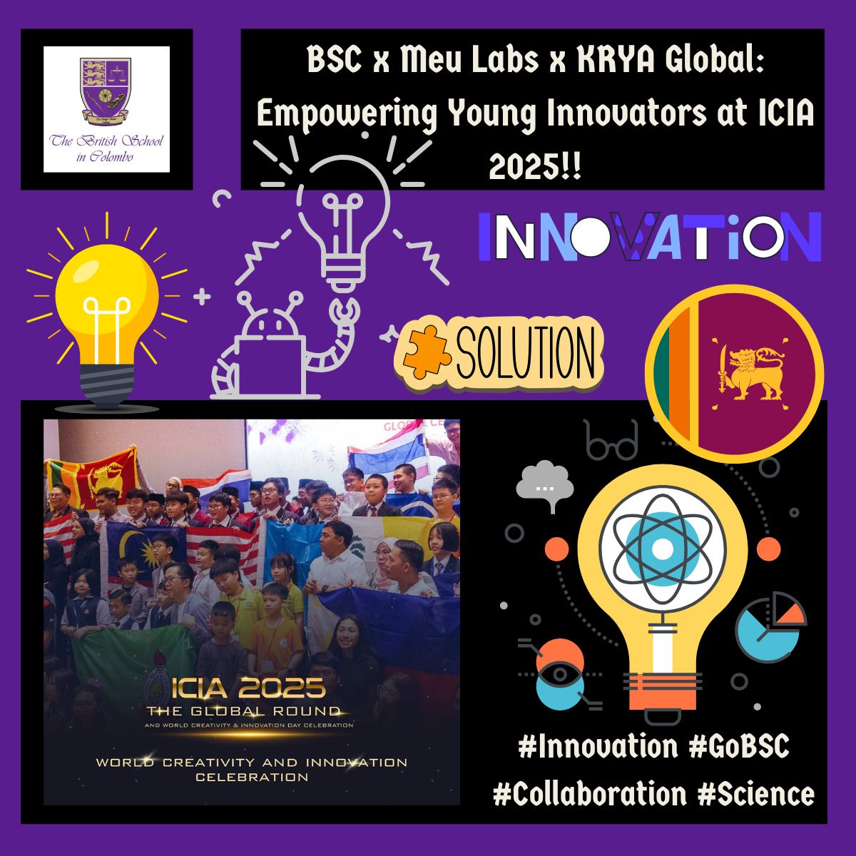 BSC x Meu Labs x KRYA Global: Empowering Young Innovators at ICIA 2025 ...